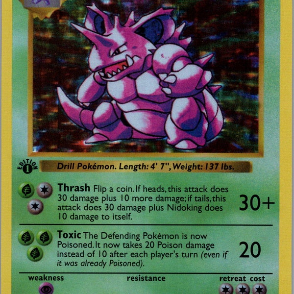Nidoking 1st Edition - Etsy