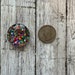 Multi-colored Glitter Glass Magnet- Set of 4 - Etsy