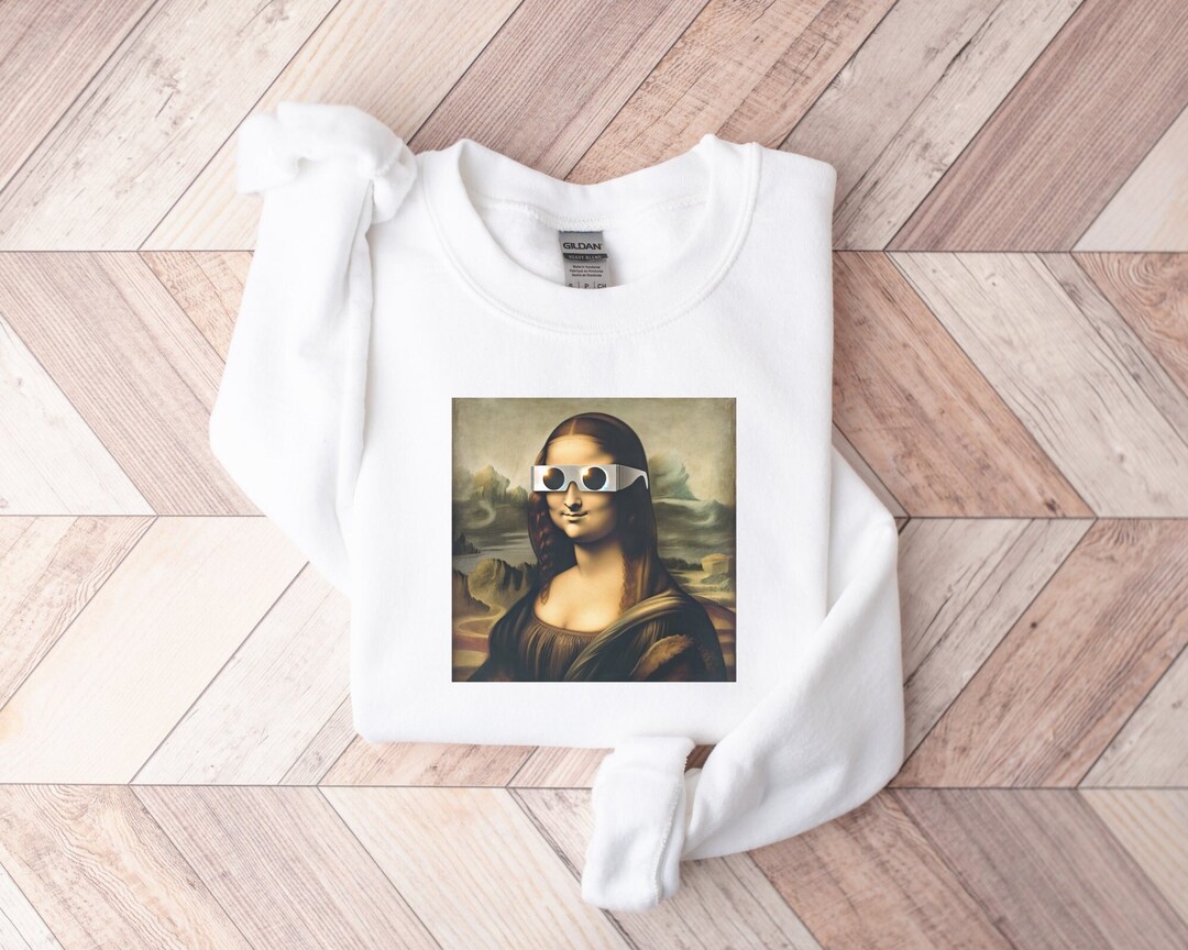 Mona Lisa Total Solar Eclipse Glasses T-shirt, Funny Eclipse Shirts ...