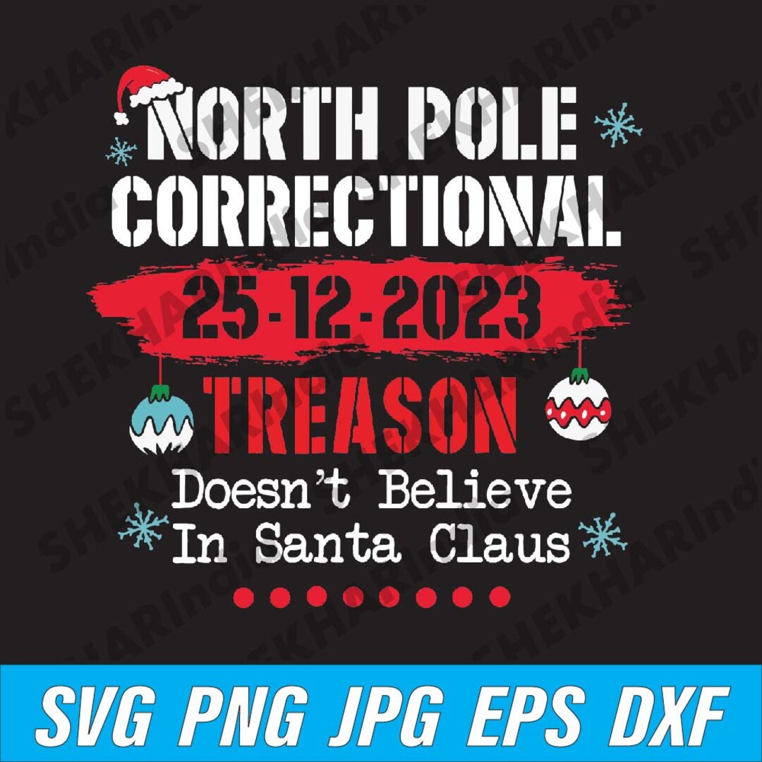 North Pole Correctional Svg Matching Family Christmas North - Etsy UK