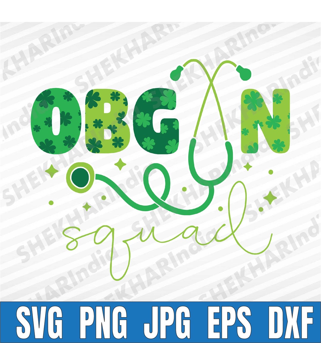 OBGYN Squad St Patrick's Day Nurse Tech Crew Men Women Svg, St Patrick ...