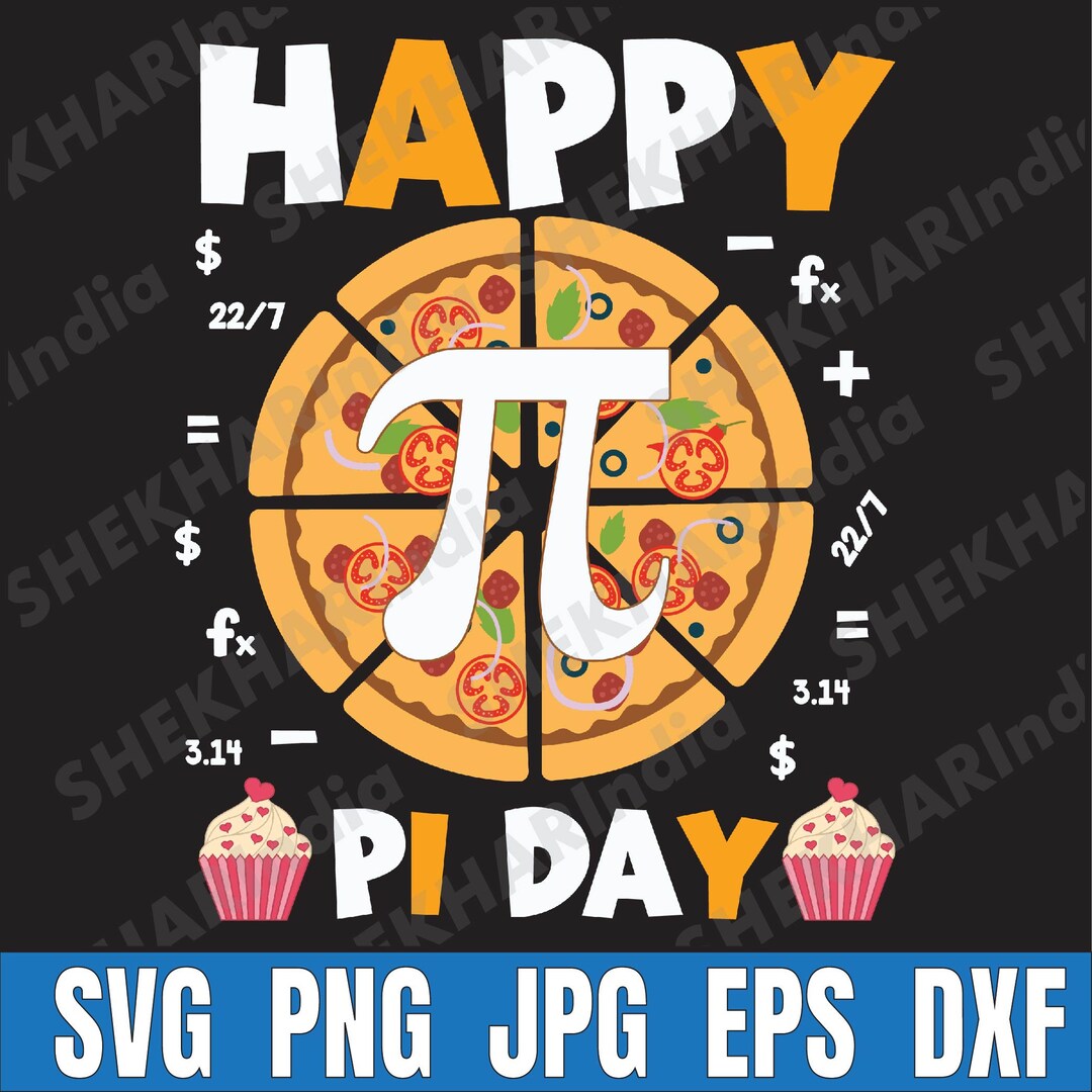Happy Pi Day Svg, Pie Day Pizza Svg, Mathematics Pi Symbol Svg, Cricut ...
