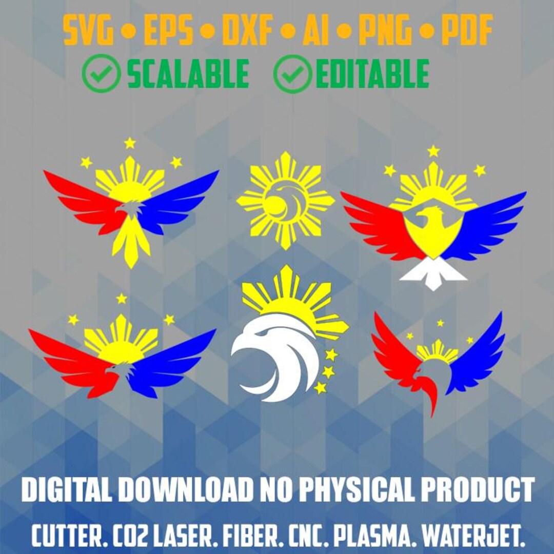 PH Flag Inspired Logo Filipino Philippine for T Shirt Sticker Prints ...