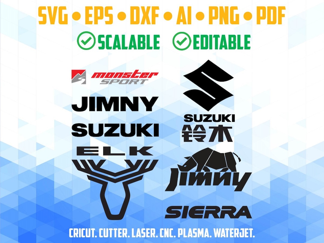 Clean Suzuki Jimny Elk Monster Sport Logo Scalable Vector Pack - Etsy