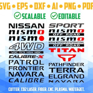 Clean Nissan Patrol Navara Pathfinder Terra Patrol TITAN Nismo Logo ...