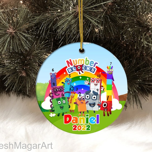 Number Blocks Pajamas - Etsy