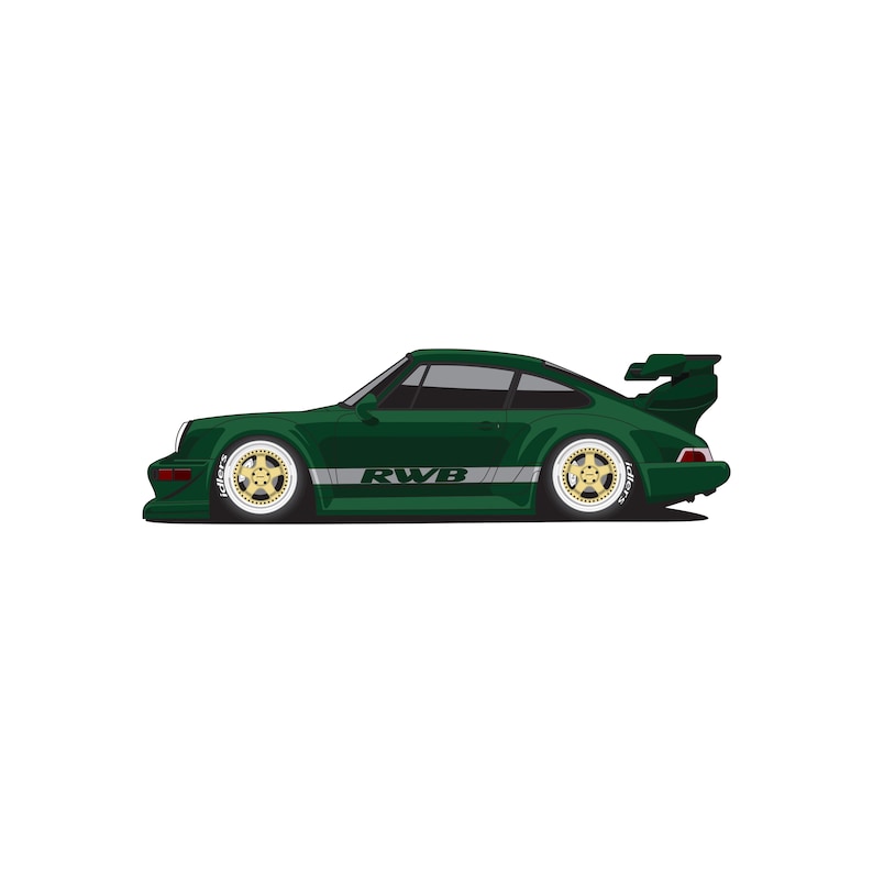 Porsche 964 RWB - Etsy