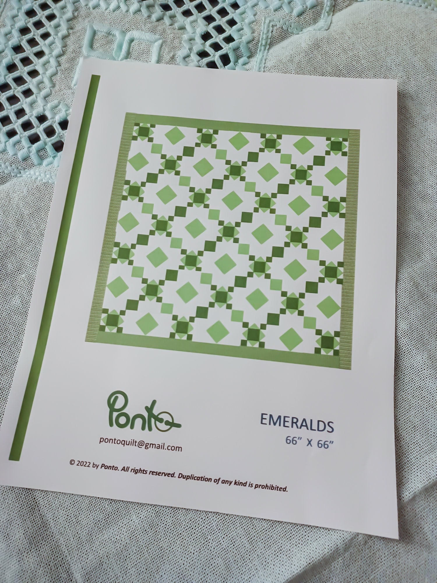 Emeralds - PDF Quilt Pattern for Beginners - Etsy