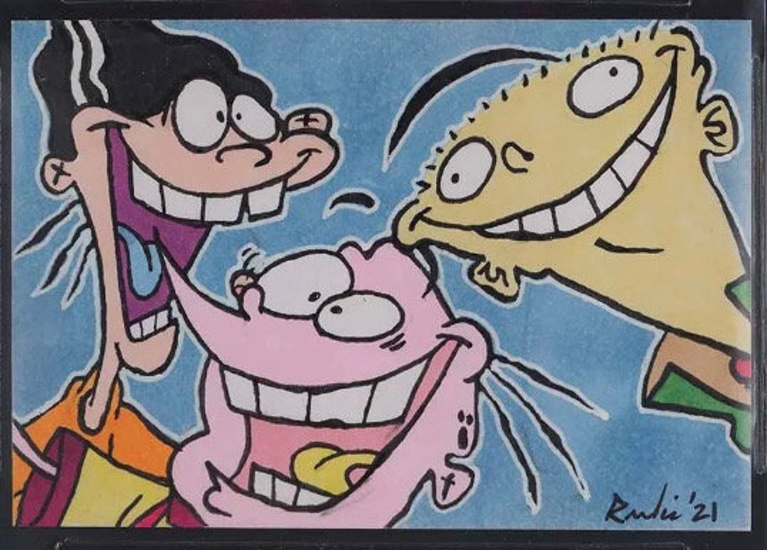 Cartoon Network Ed, Edd N Eddy Original Art Sketch Card 1/1 custom ...