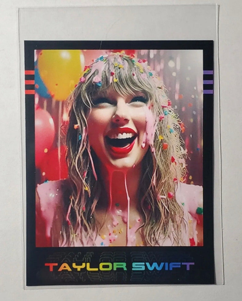 Taylor Swift Custom Vintage Style CAKE Trading Card - Etsy