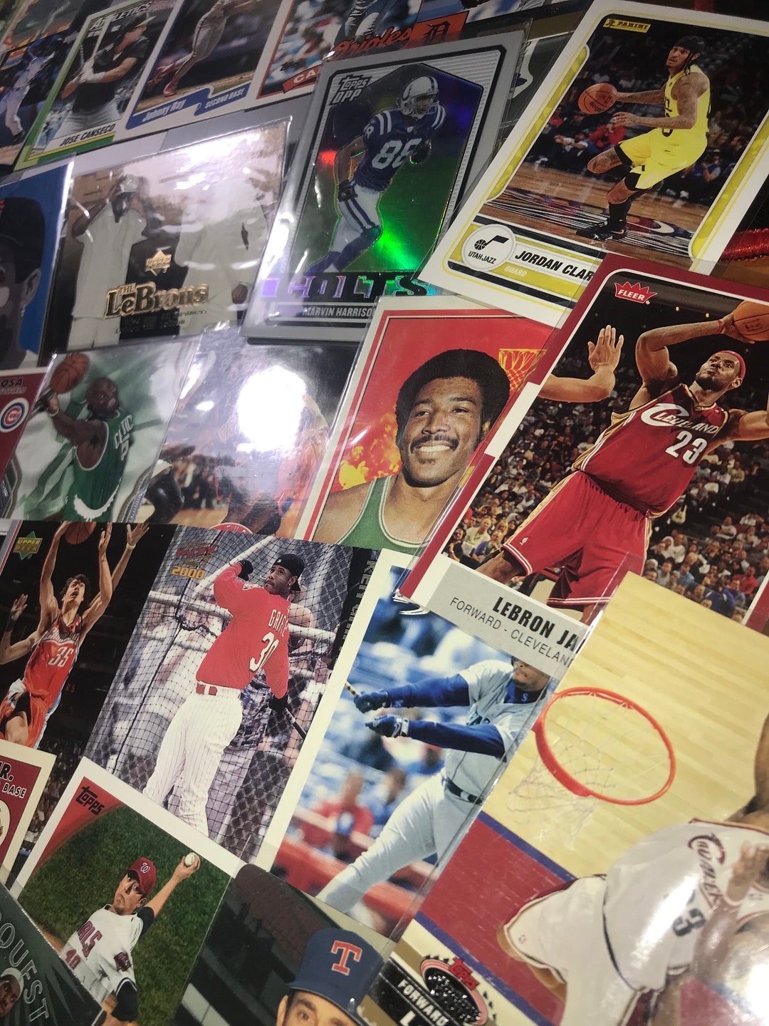 Sport Card Hot Pack Lot 100 Cards HOF STARS RC Inserts Mlb Nba Nfl ...