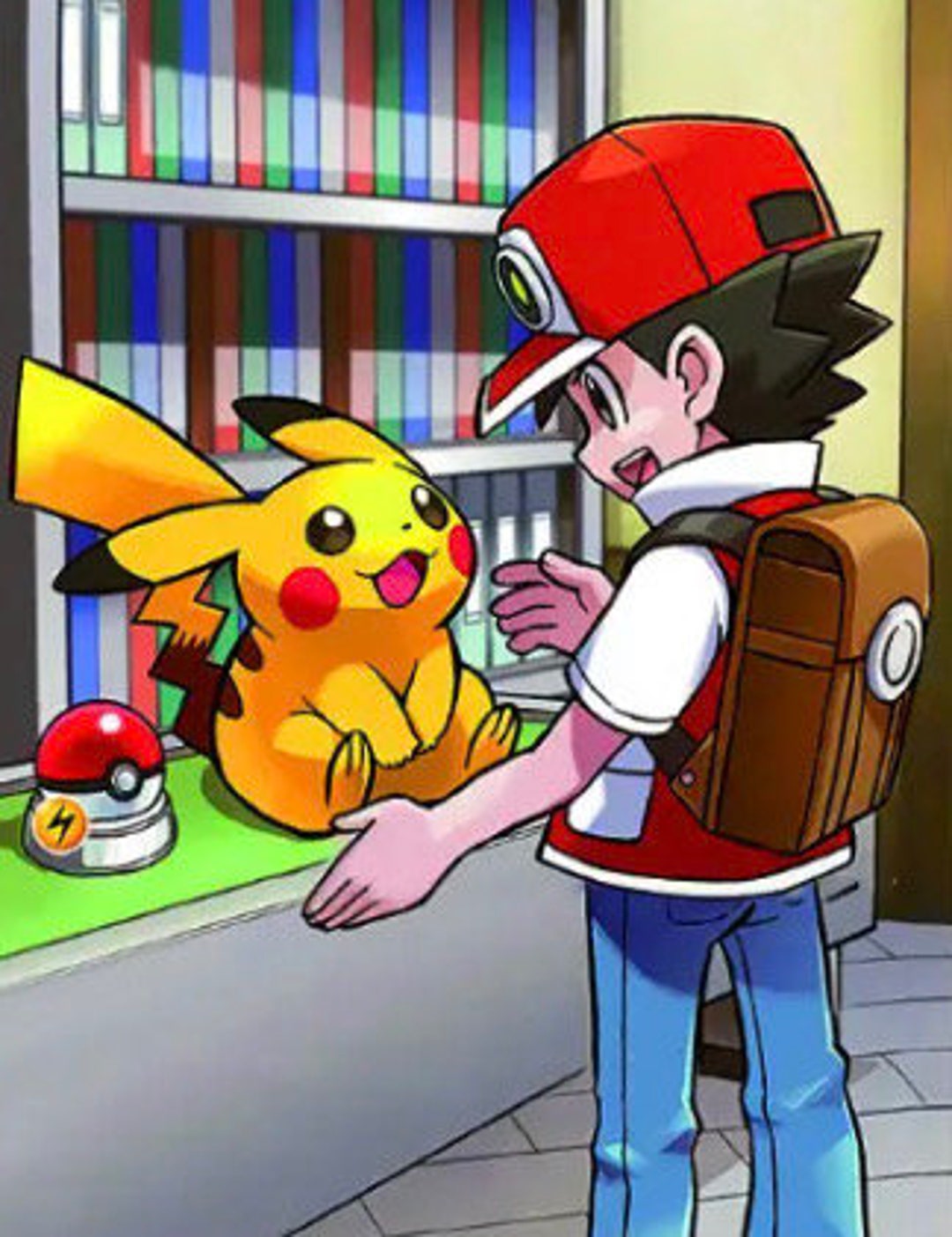 Red & Pikachu Custom Fanart Full Art Print Toploaded TCG Card limited ...