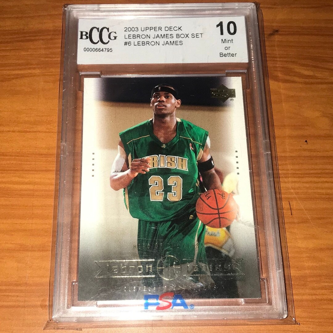Lebron James Box Set Rookie Highschool Card 6 BGS 10 MINT or Better ...