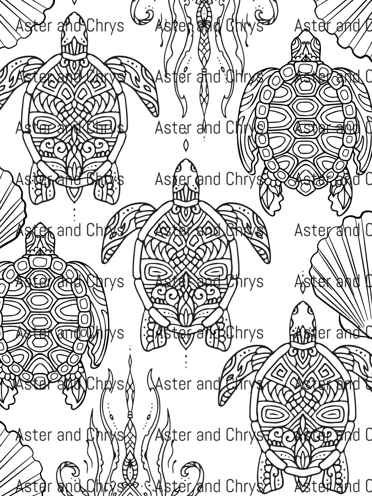 Coloring Pages Ocean Theme - Etsy