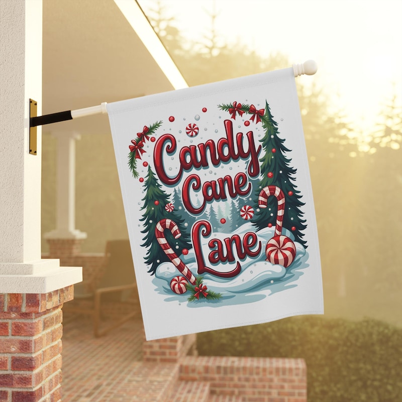 Candy Cane Lane Sign - Etsy