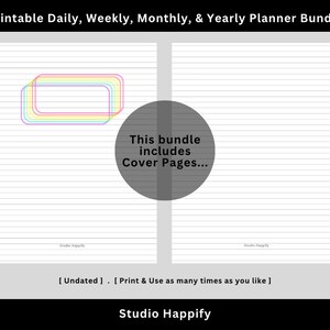 Colorful Neon Planner, Printable Daily, Weekly, Monthly, & Yearly ...