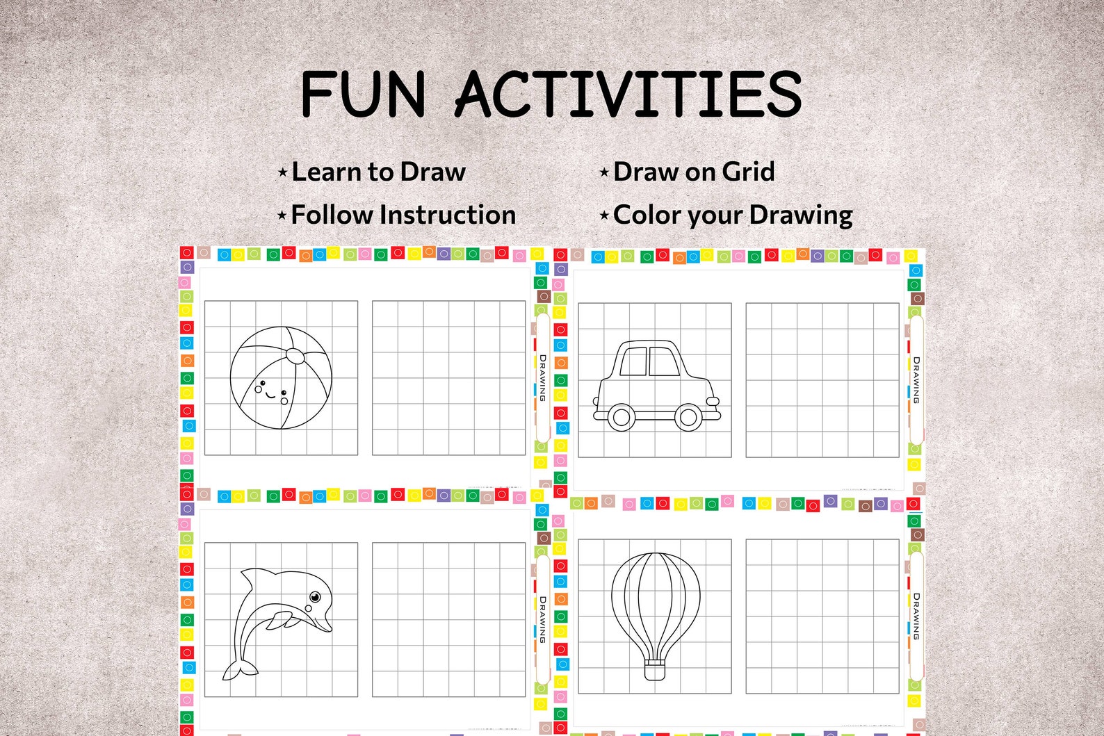 100 Printable Pages Learn to Draw in Preschool: Activity Workbook ...