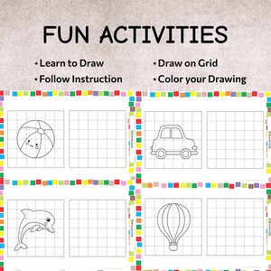 100 Printable Pages Learn to Draw in Preschool: Activity Workbook ...