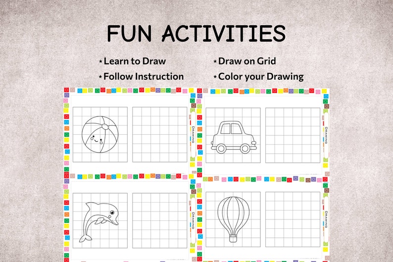 100 Printable Pages Learn to Draw in Preschool: Activity Workbook ...