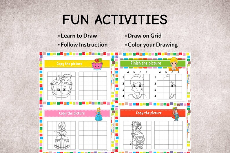 100 Printable Pages Learn to Draw in Preschool: Activity Workbook ...