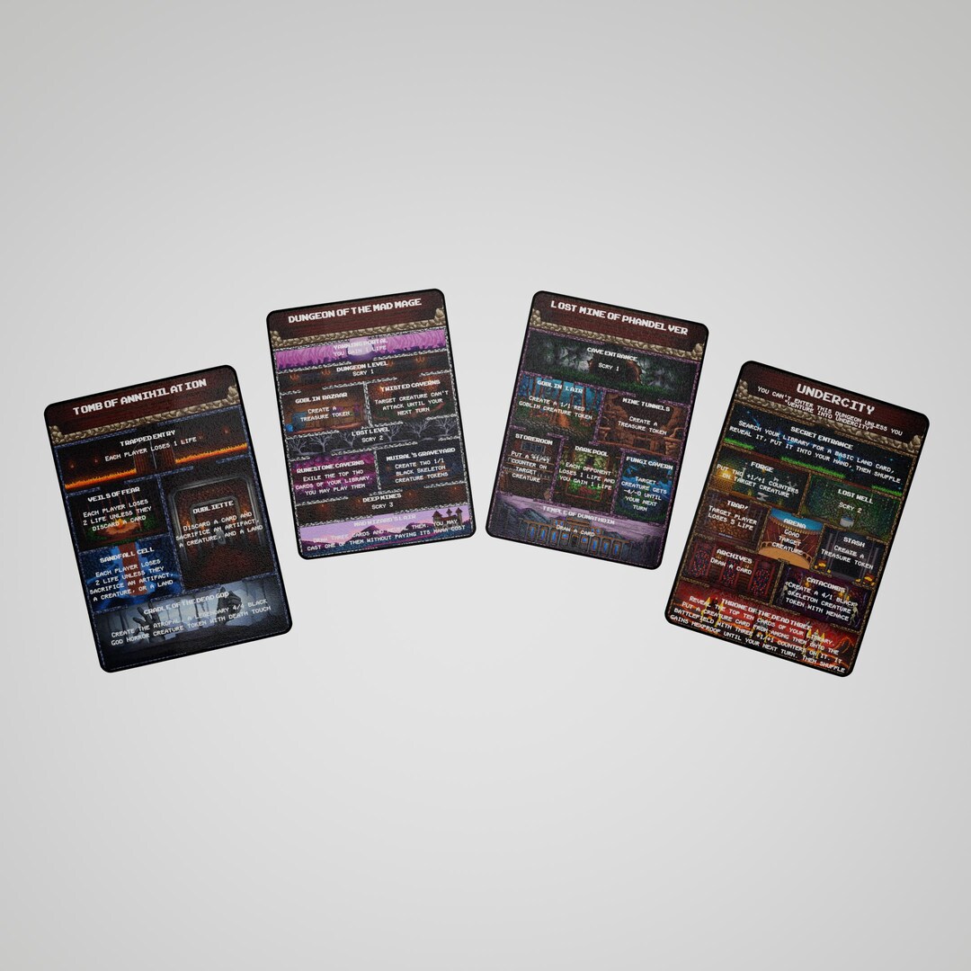 The Ultimate Dungeon Delver Set: Metal Pixel Art Tokens for Magic the ...
