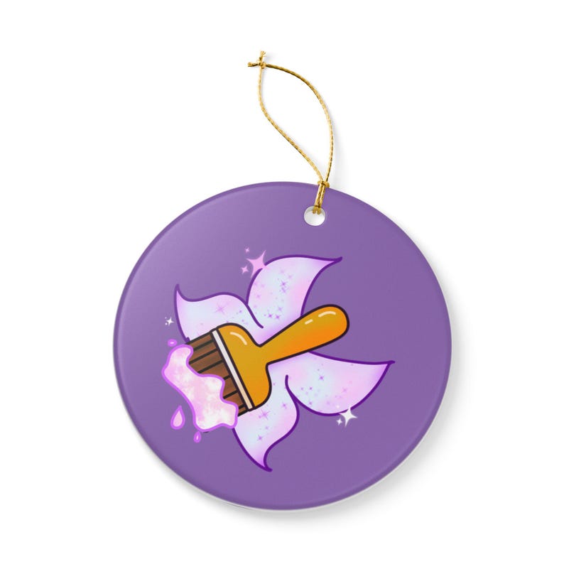 Faerie Paintbrush Fairy Neopets Girly Ceramic Decoration Ornament, (1pc ...