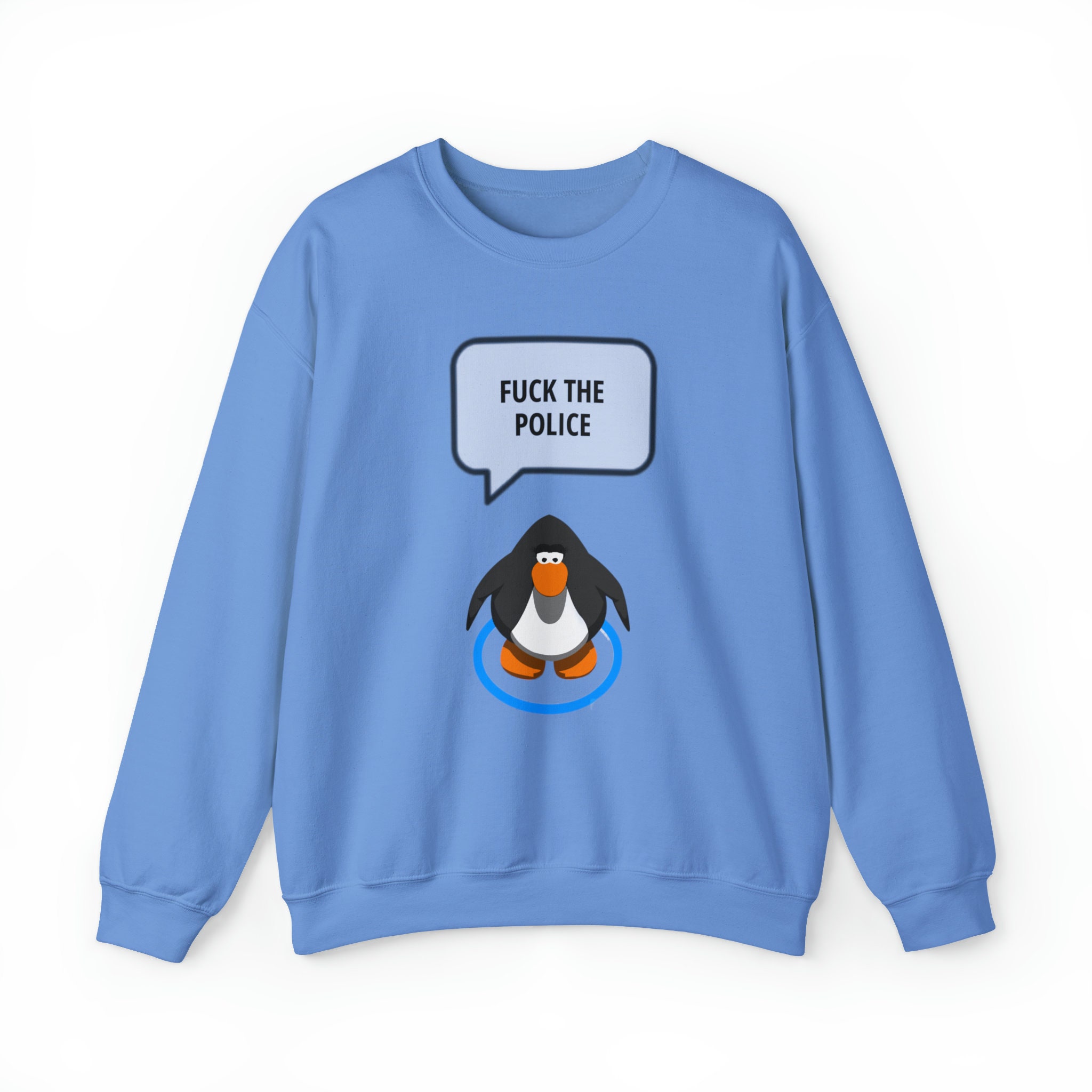 Fuck the Police ACAB Club Penguin Anarchy Crewneck Sweatshirt - Etsy