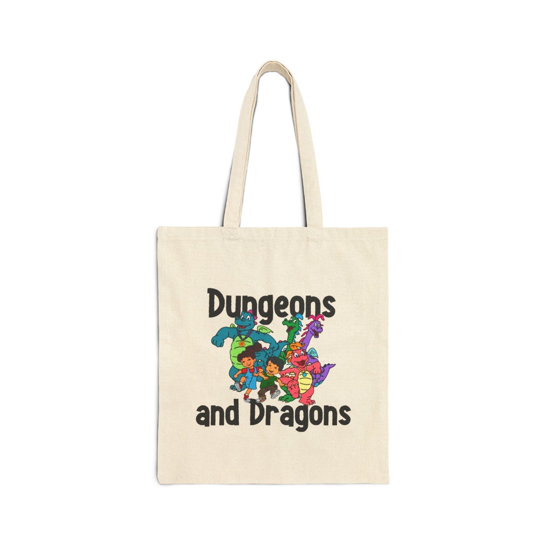 Dungeons and Dragons Dragontales PBS Nostalgia Cotton Canvas Tote Bag ...