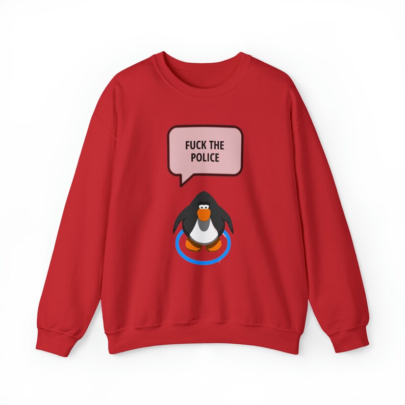 Fuck the Police ACAB Club Penguin Anarchy Crewneck Sweatshirt - Etsy