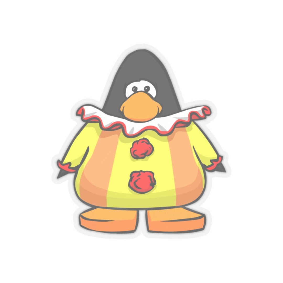 Club Penguin Clown Clussy Y2k Nostalgia Millenial Sticker - Etsy