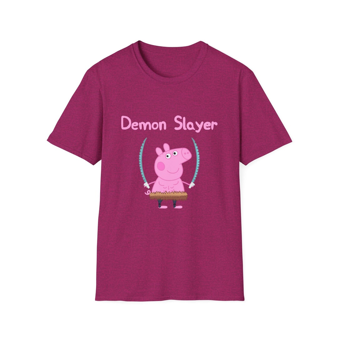 Inosuke Peppa Pig Demon Slayer Nezuko Tanjiro Zenitsu Shirt - Etsy