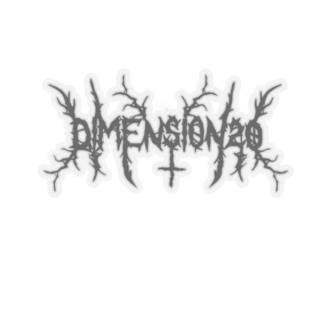 Dimension 20 Metal Logo Brennan Lee Mulligan Sticker - Etsy