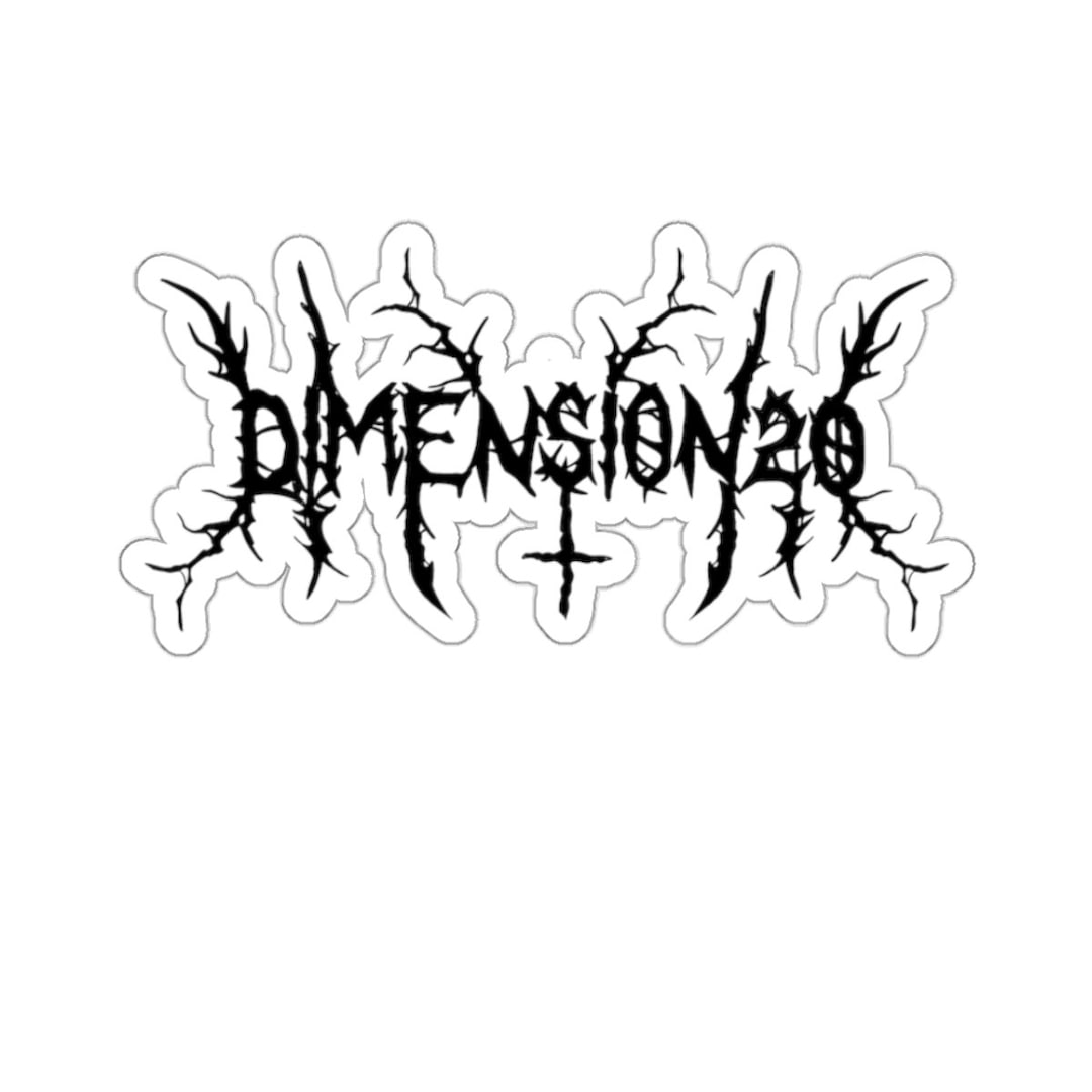 Dimension 20 Metal Logo Brennan Lee Mulligan Sticker - Etsy