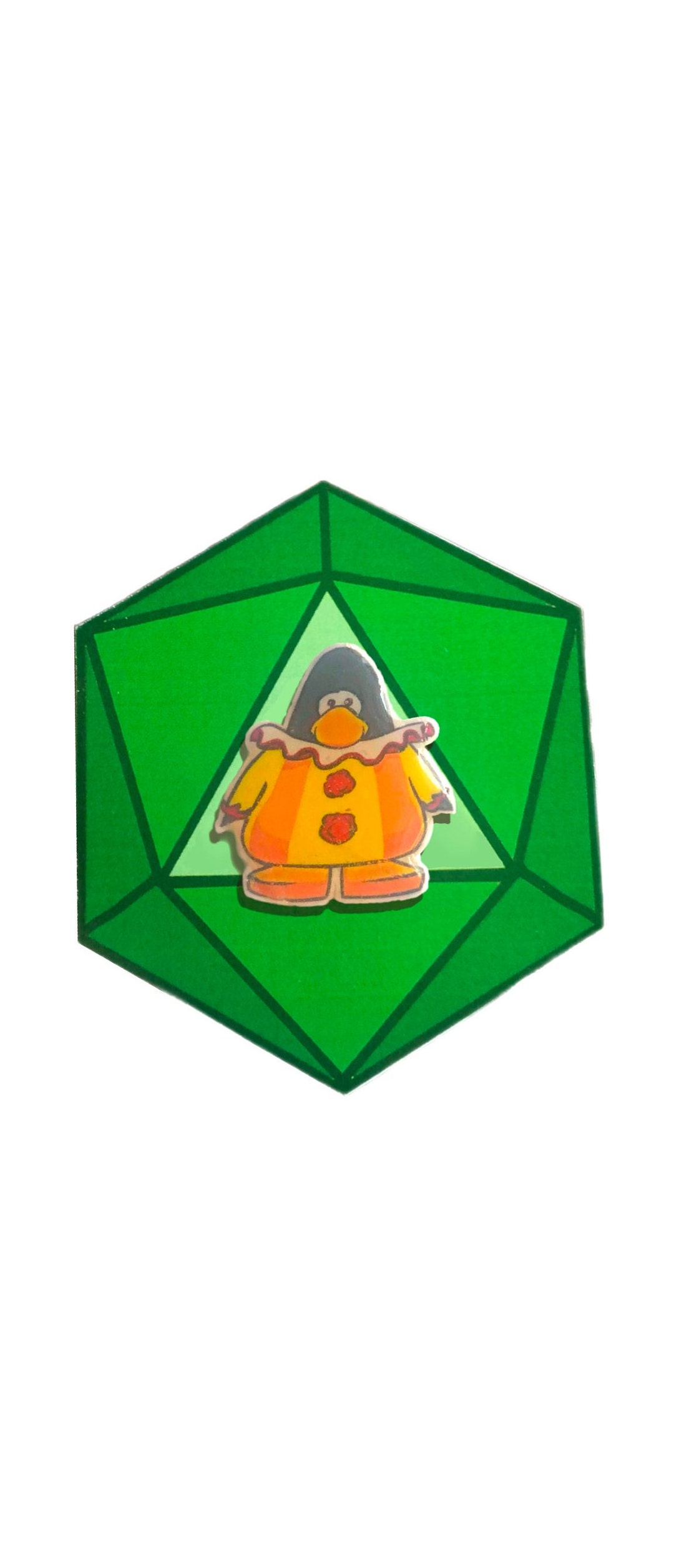 Clown Club Penguin Clussy Resin Pin - Etsy