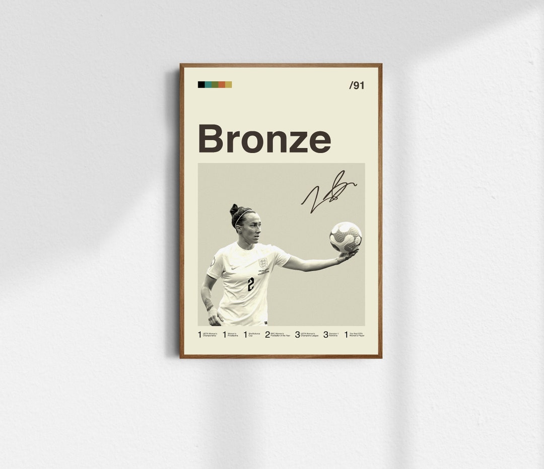 Lucy Bronze Poster, England Women's National Team Poster, Sports Poster ...