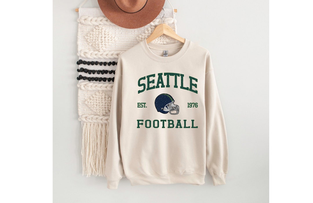 Seattle Football Sweatshirt Seattle Football Crewneck - Etsy