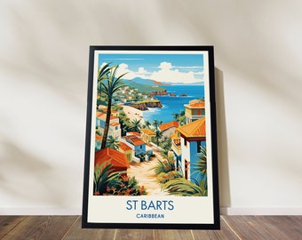 St. Bart's Artwork St. Bart's Vertical Skyline Print - Etsy
