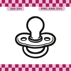 Baby Svg - Baby Dummy Graphic, Digital SVG & PNG Files, Downloadable ...