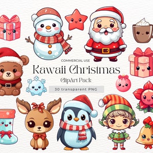 Christmas Clipart Mega Bundle 200 Pngs With Transparent Background ...