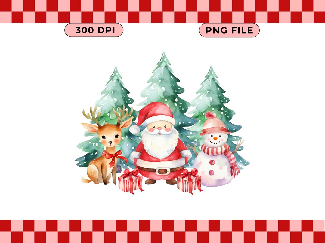 Christmas Design Santa, Rudolph Reindeer and Snowman Christmas Clip Art ...