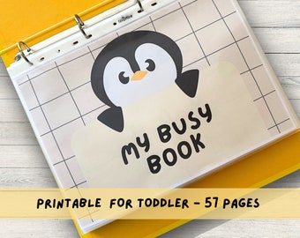 Printable Toddler Busy Book Printable Preschool Activities Homeschool ...