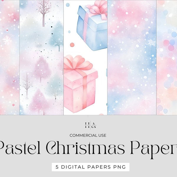 Pastel Christmas Backdrop - Etsy