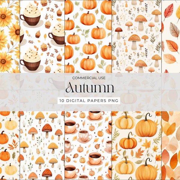 Fall Scrapbook Paper - Etsy