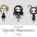 Halloween Clipart Bundle 20 Pngs, Character Designs, Digital Download ...
