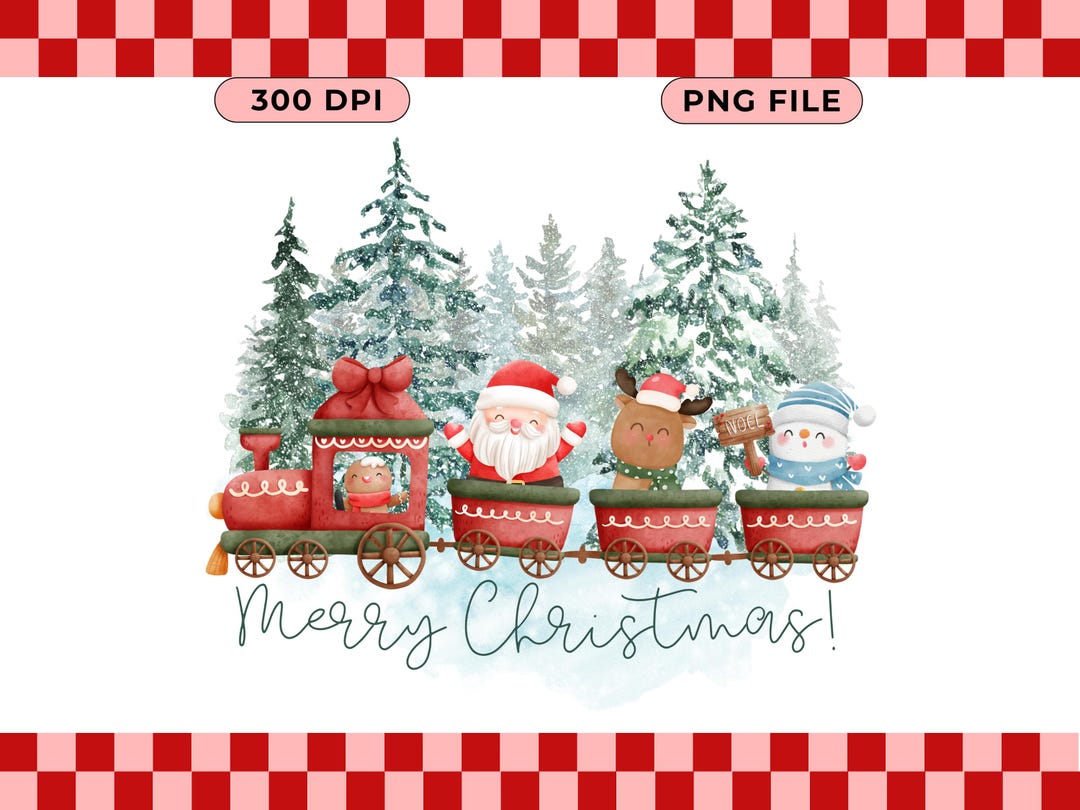 Merry Christmas Train PNG, Christmas Clip Art, Santa Reindeer ...