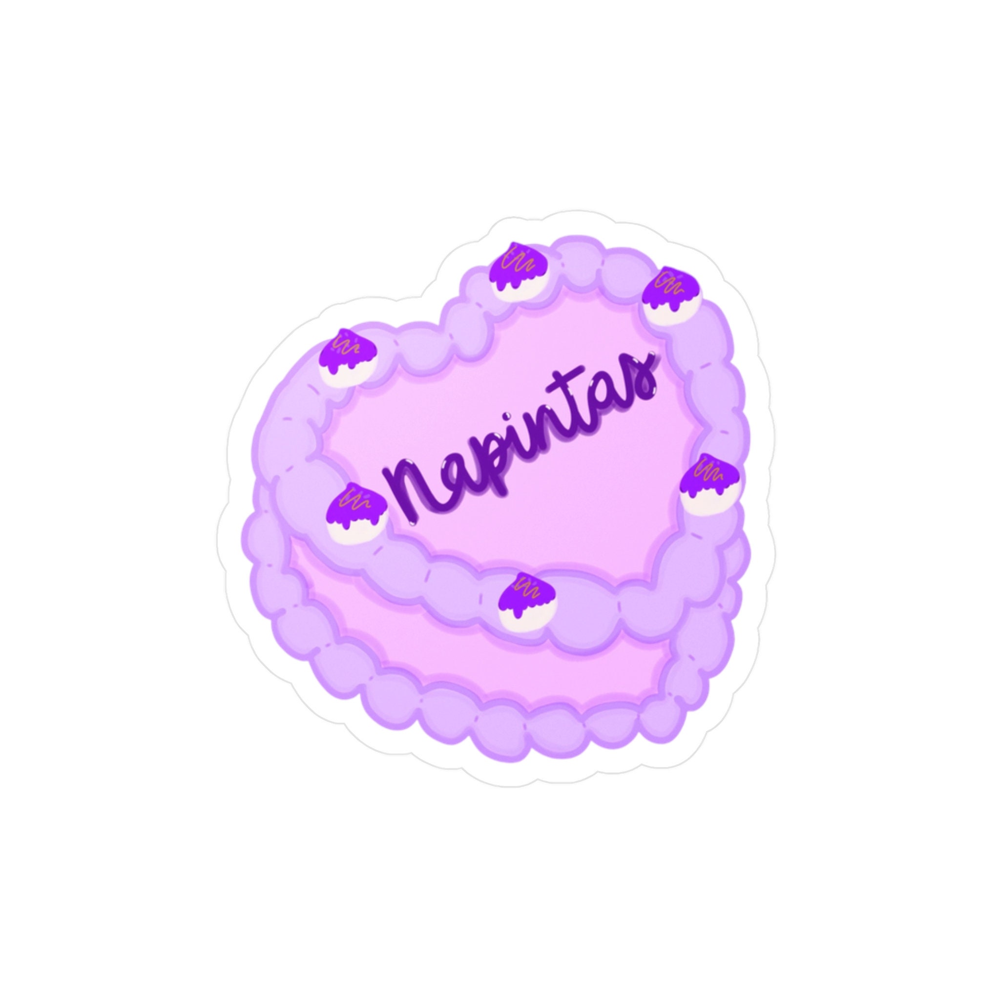 Ube Cake, Napintas/beautiful, Filipino Inspired Stickers UV, Water and ...