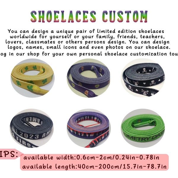 Custom Shoelaces - Etsy