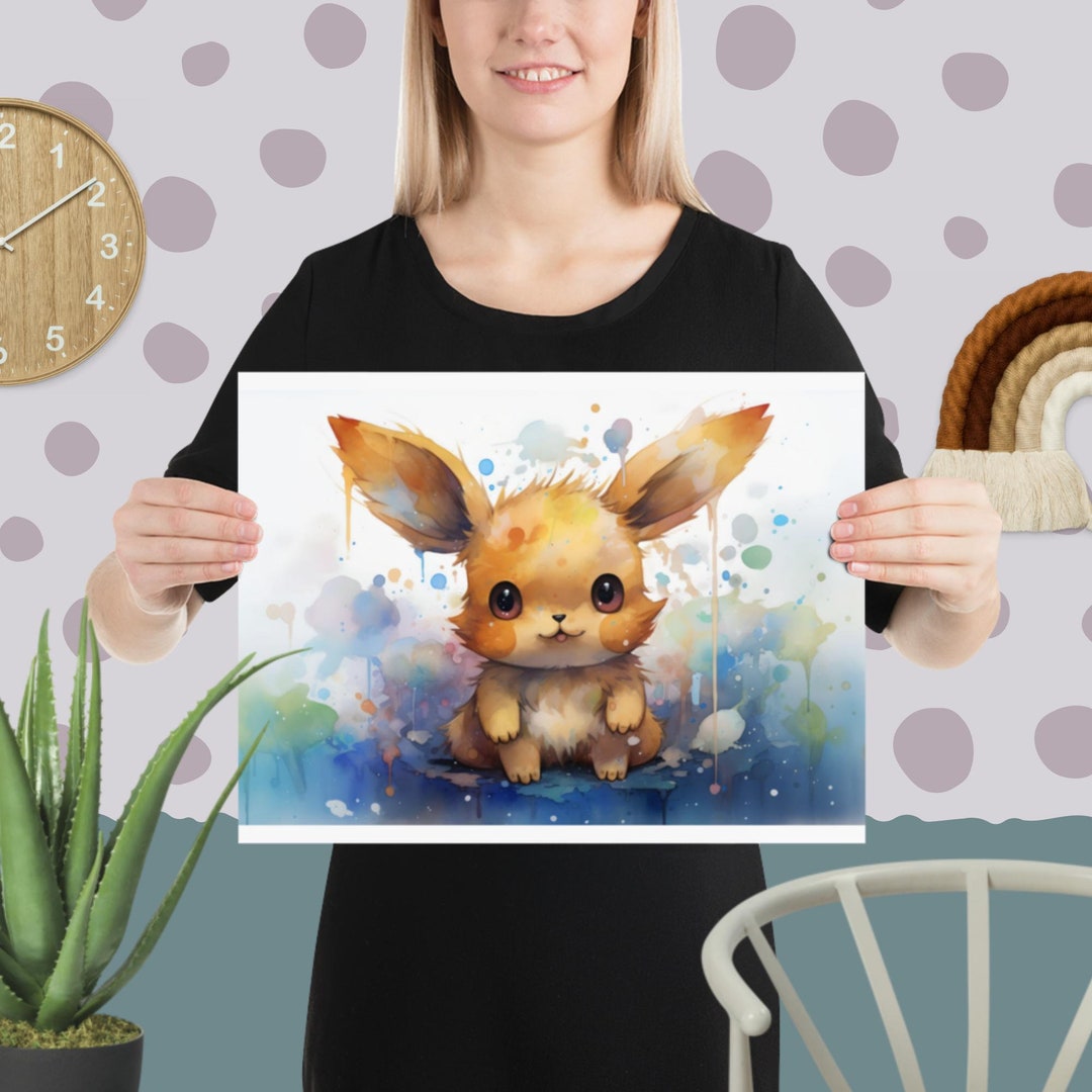 PIKA Baby Poster in Thick Matte Paper Children's Room Decoration - Etsy
