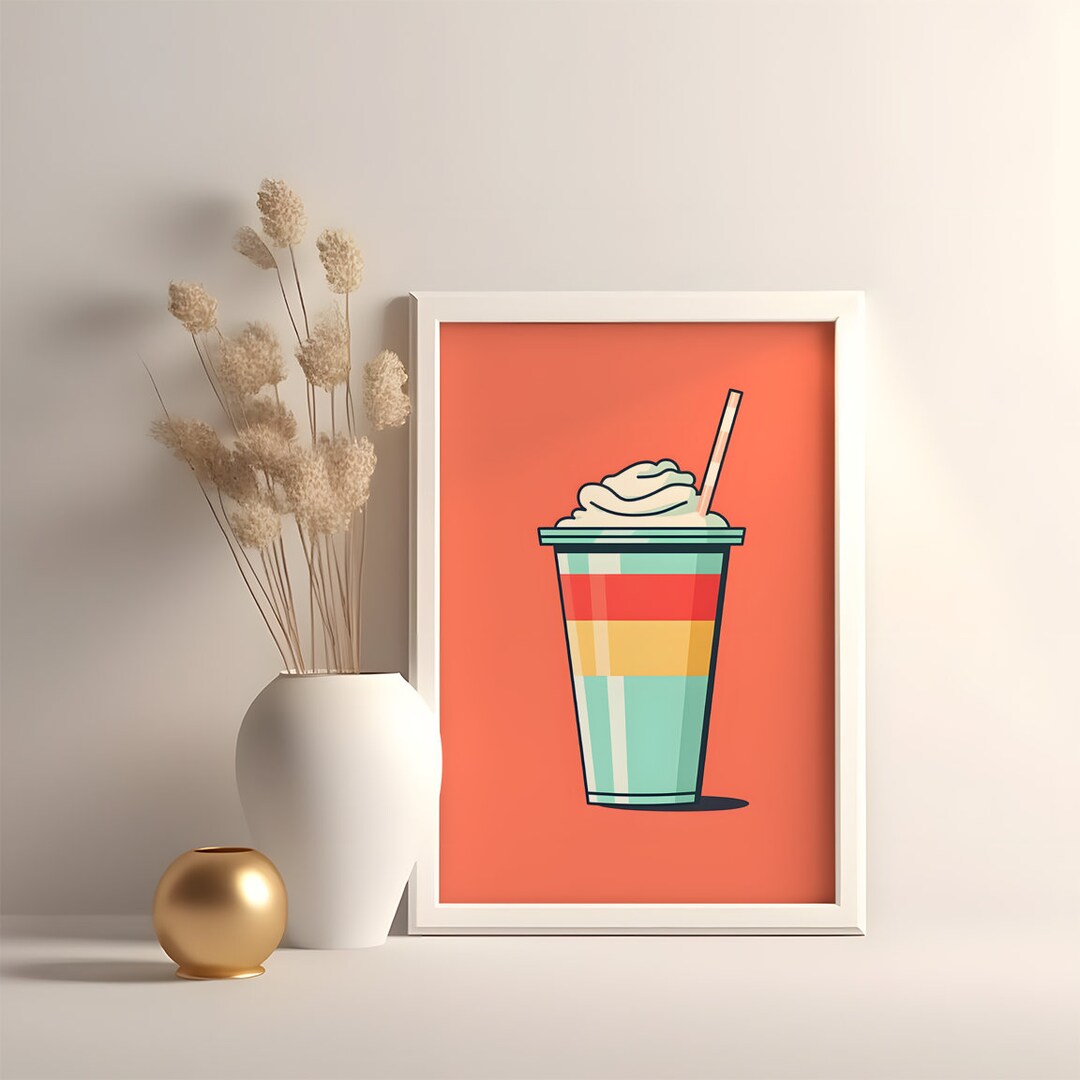 Soda Wall Art Slurpee Float Printable Art Vintage Art - Etsy