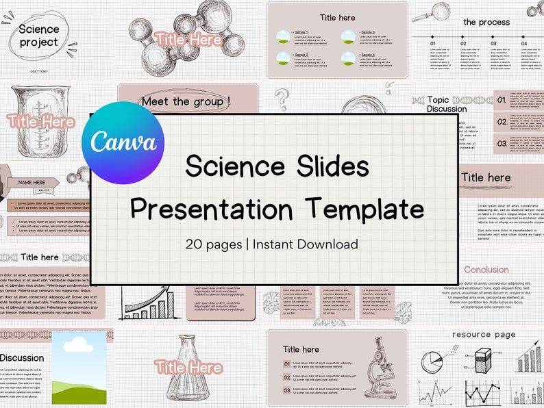 Science Slides Presentation Deck Template Canva Slides Presentation ...